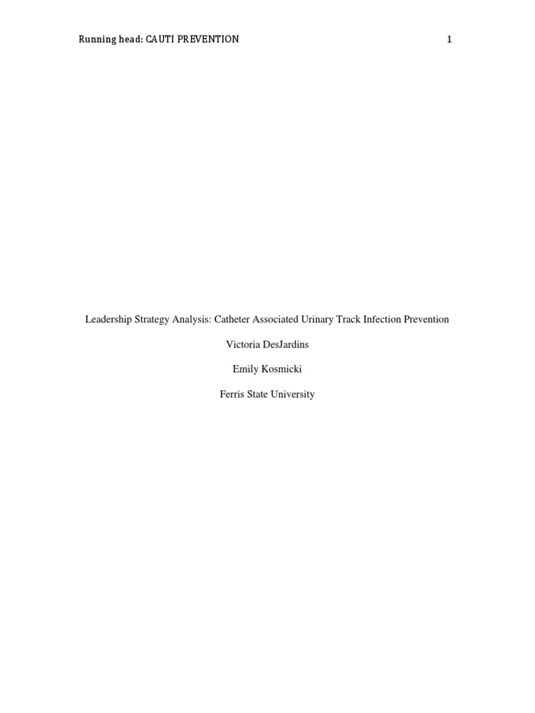 Leadership Paper 2-Revised-1 | PDF | Patient Safety | Nursing