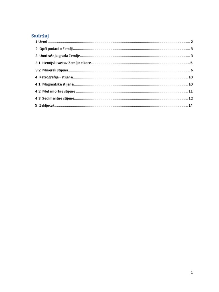 Građa Zemljine Kore | PDF