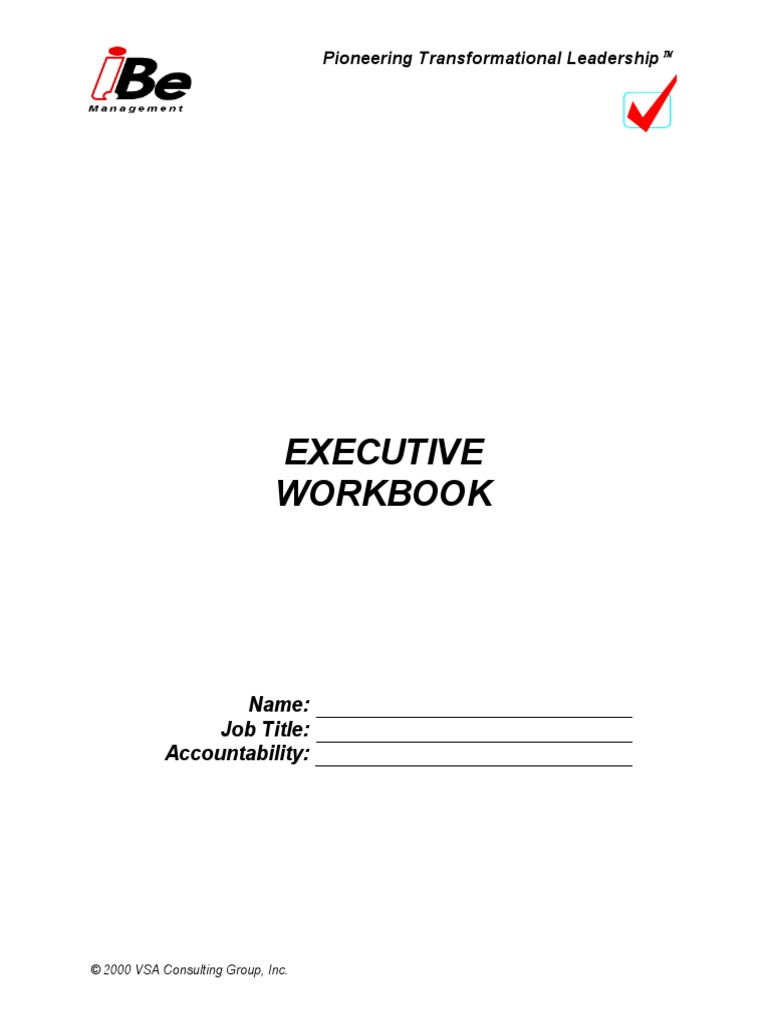 Executive Coaching Workbook PDF | PDF | Financial Statement | Leadership
