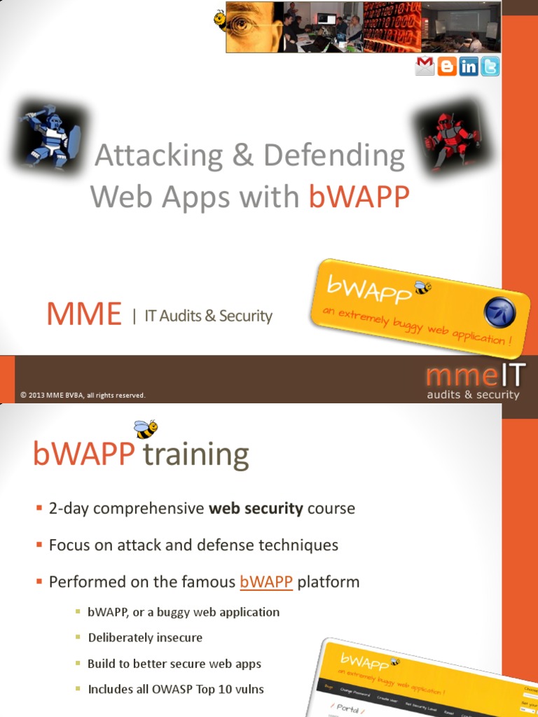 Bwapp Training | PDF | Web Application | Vulnerability (Computing)