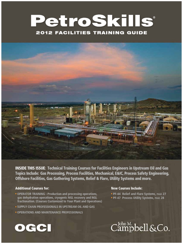 2012 PetroSkills Facilities Training Guide | PDF | Natural Gas ...