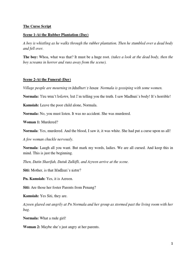 The Curse Script | PDF