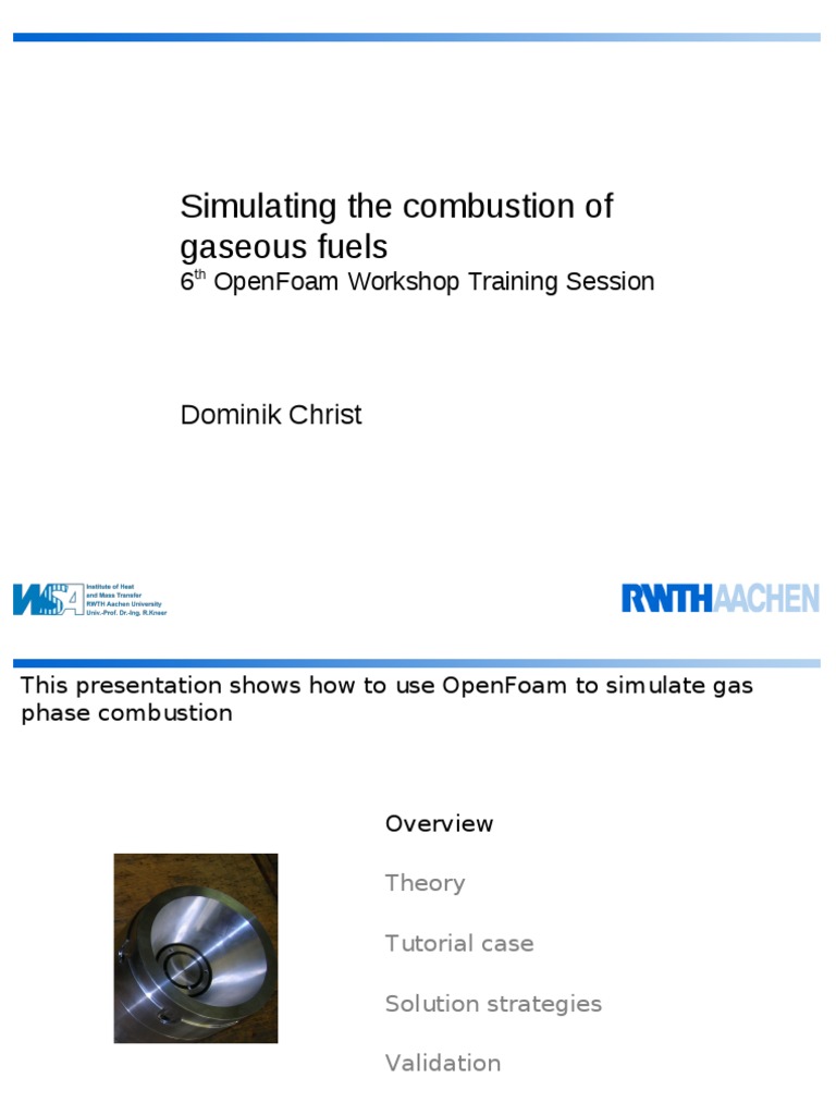 Combustion OpenFoam | PDF | Combustion | Fluid Dynamics