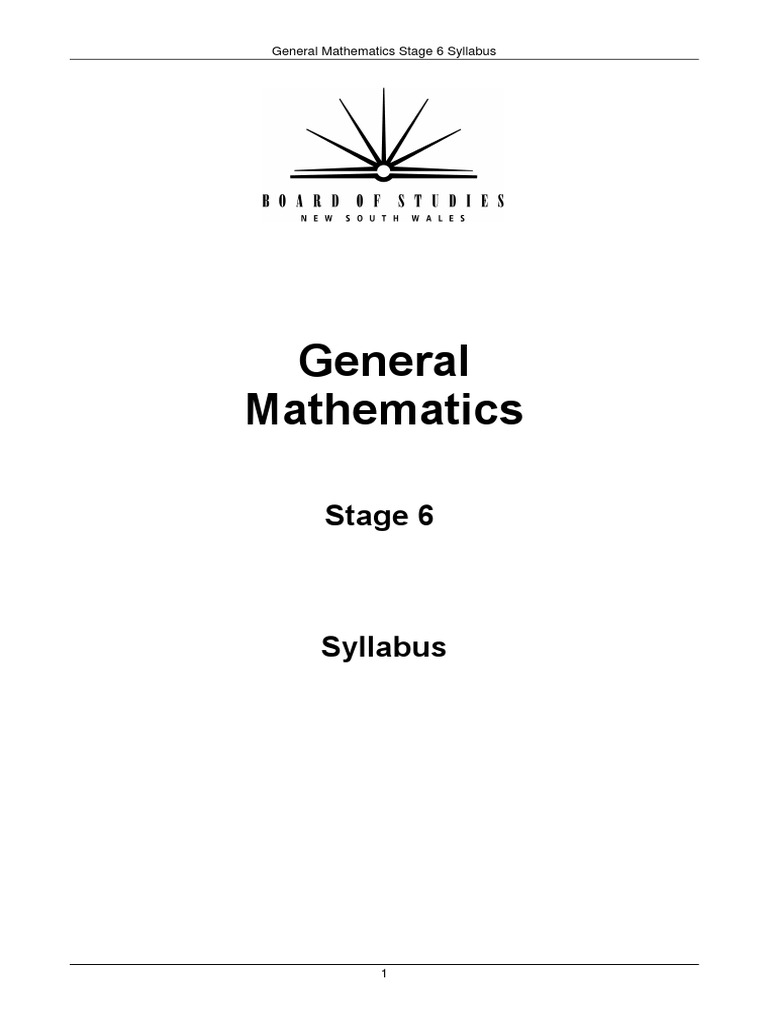 General Maths HSC Syllabus | PDF | Compound Interest | Taxes