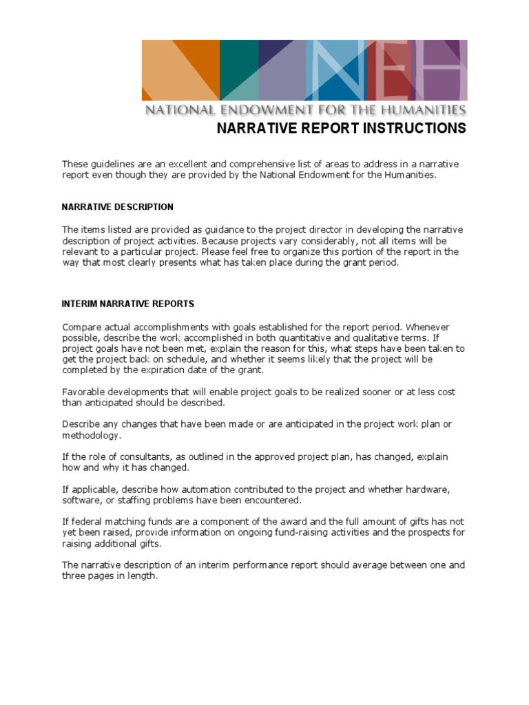 Narrative Report Writing Guidelines | PDF | Quantitative Research ...