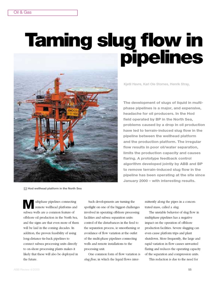 Slug Control Via Valve | PDF | Pipeline Transport | Fluid Dynamics