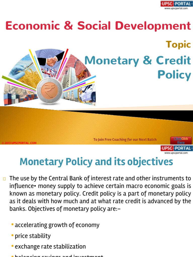 21 (B) Monetory Policy - 0 | PDF | Reserve Bank Of India | Repurchase ...