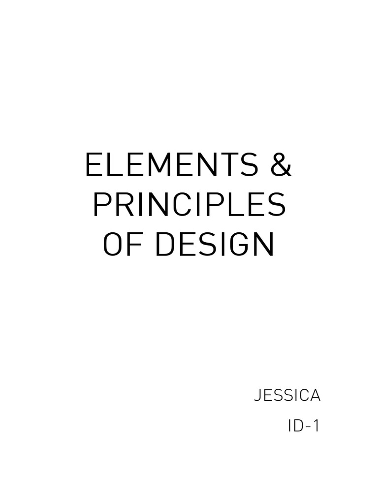 Elements & Principles of Design | PDF | Shape | Composition (Visual Arts)