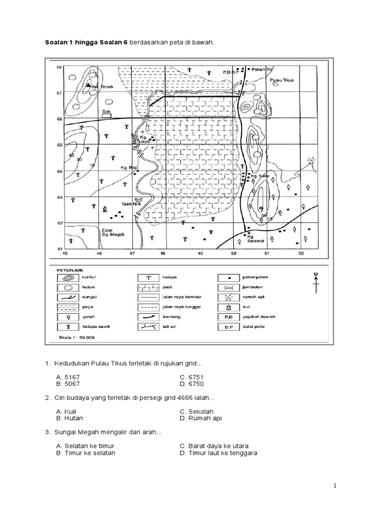 Latihan Geografi Tingkatan 2 | PDF