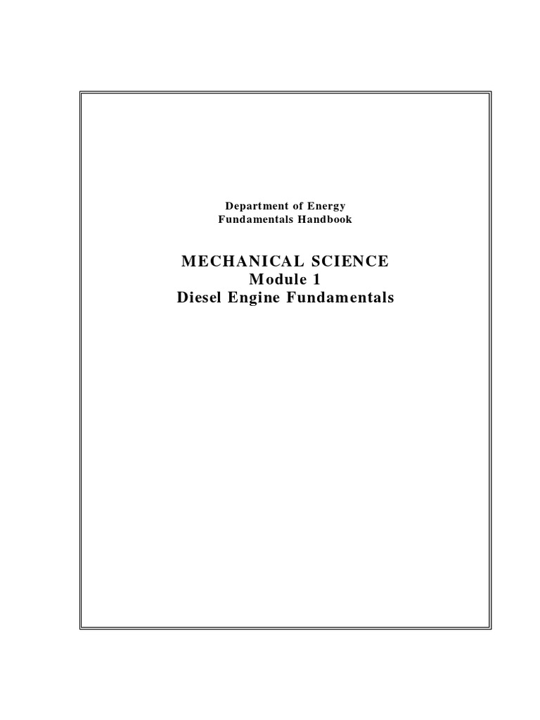 Diesel Engine Mechanical | PDF | Internal Combustion Engine | Diesel Engine