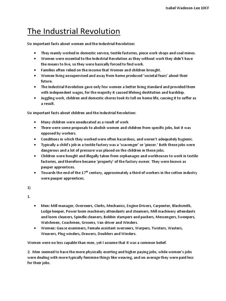 The Industrial Revolution | PDF | Cotton Mill | Industrial Revolution