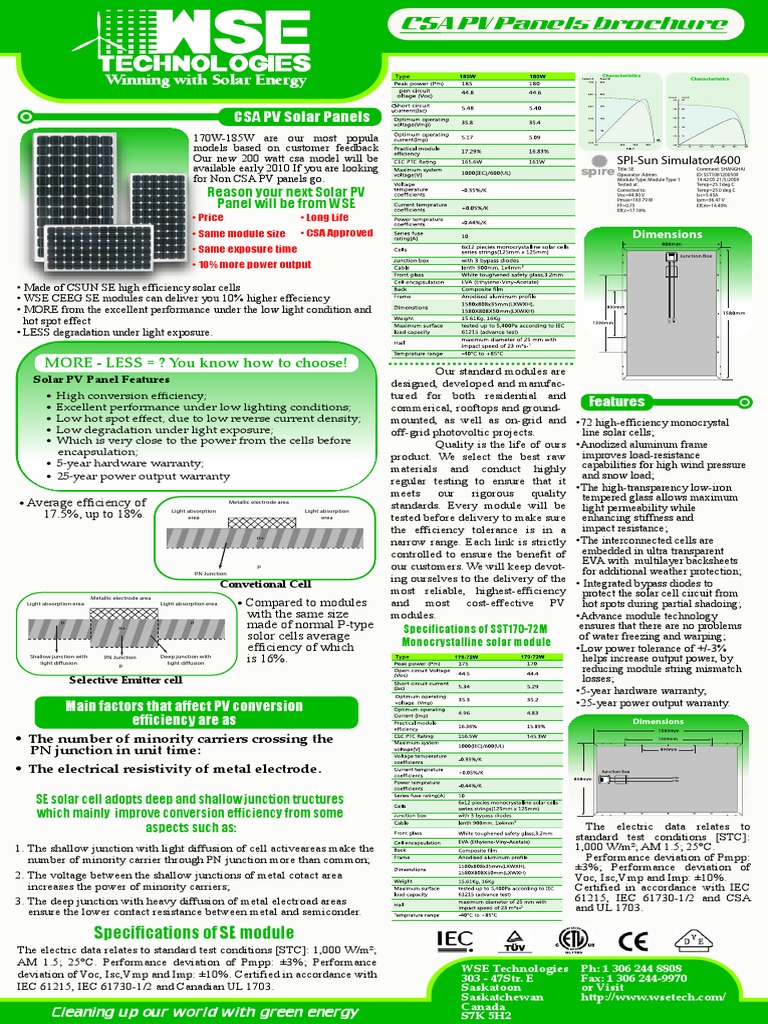 Solar Panel Brochure | PDF | Photovoltaics | Solar Panel