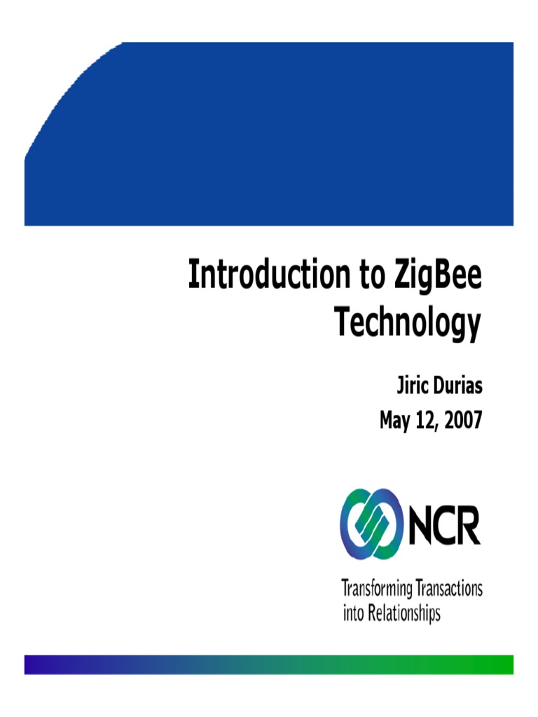 Introduction To ZigBee Technology | PDF | Wireless Lan | Computer Network