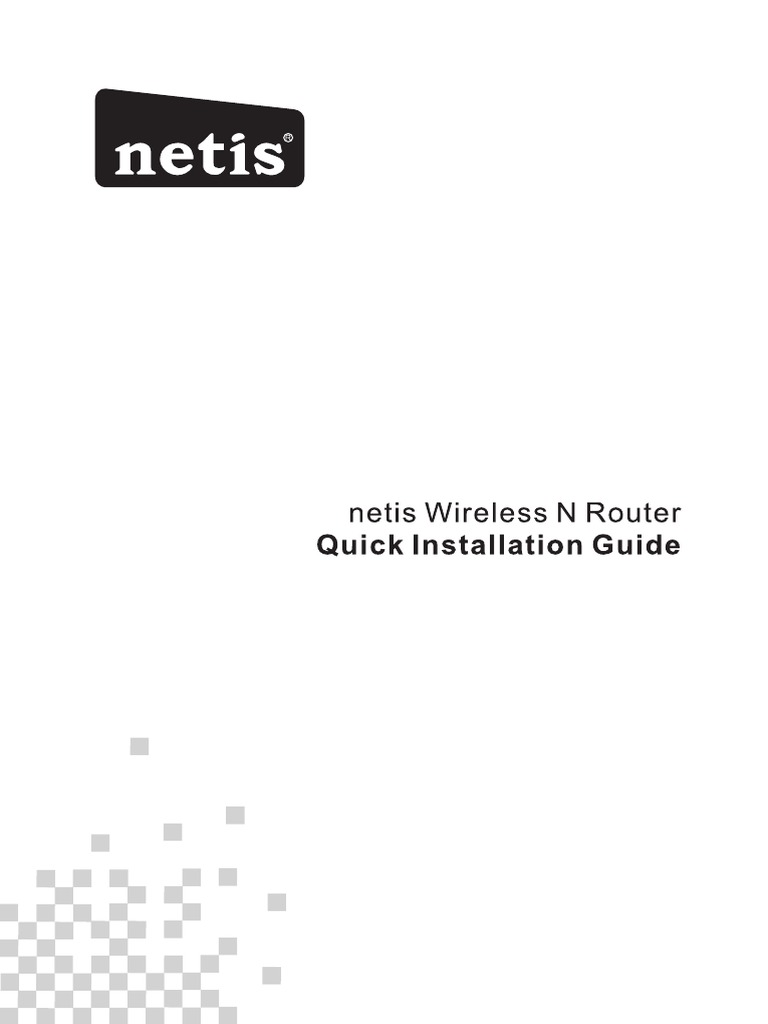 Netis WF2419 Multi Language QIG - V2.0 | PDF