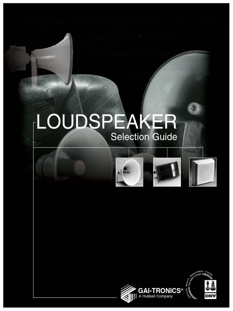 Loudspeaker: Selection Guide | PDF | Loudspeaker | Decibel