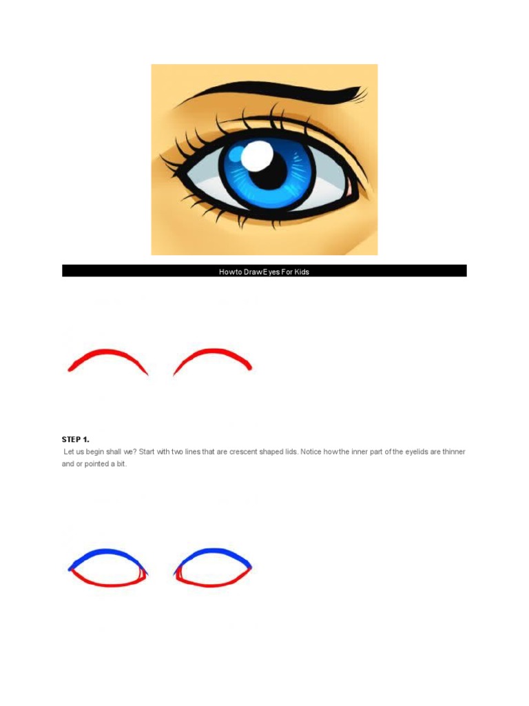 How to Draw Eyes for Kids