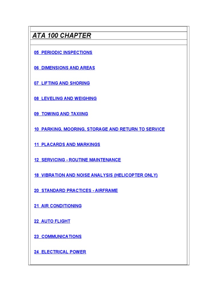 Ata 100 Chapter | PDF
