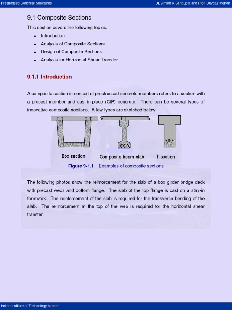 Figure 9-1.1 Examples of Composite Sections | PDF | Science & Mathematics