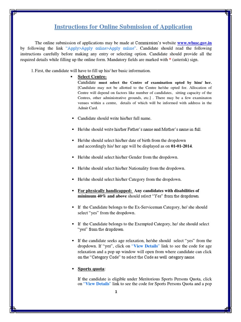 Instruction For Online Application | PDF | Payments | Banking