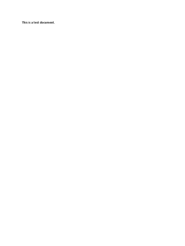 This Is A Test Document | PDF