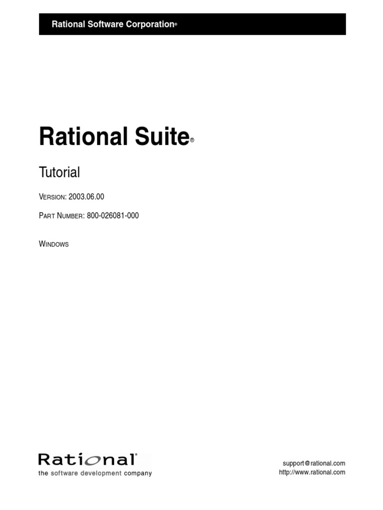 Tutorial Rational Rose | Download Free PDF | Software Development ...