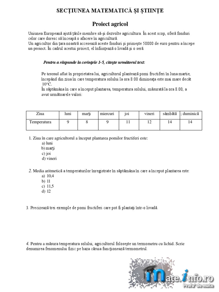 Evaluarea Nationala - Matematica Clasa A Vi-A - Test Pilot 2013 | PDF