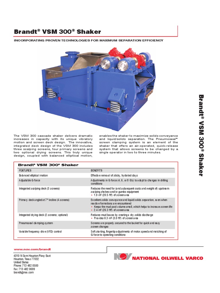 Brandt VSM 300 Shaker: Incorporating Proven Technologies For Maximum ...
