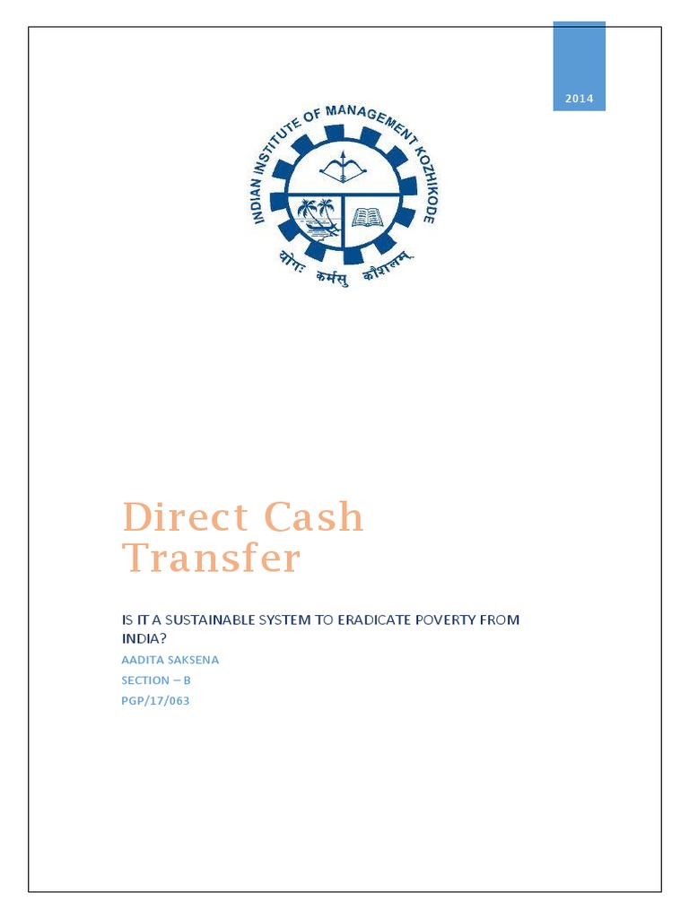 Direct Cash Transfer: Is It A Sustainable System To Eradicate Poverty ...