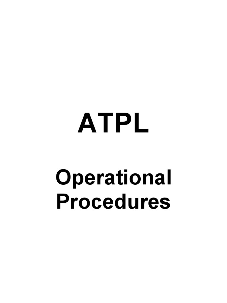 ATPL Operational Procedures | PDF | Flight Recorder | Instrument Flight ...