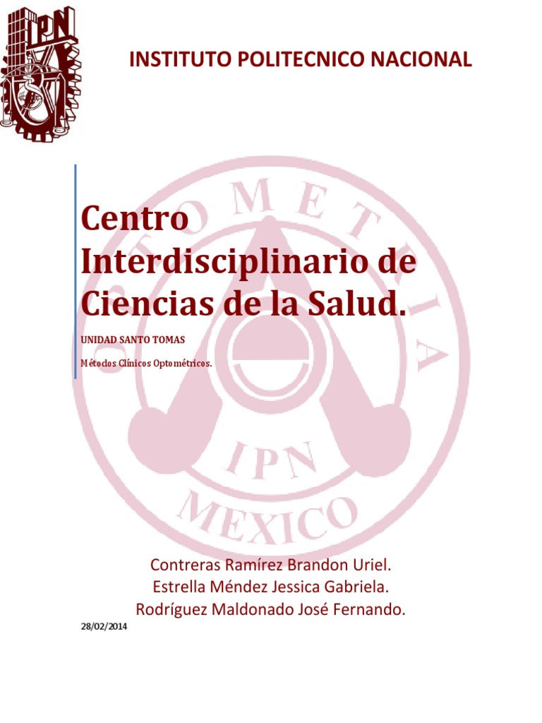 Manual de Procedimientos Clinicos (Mo) | PDF | Ojo humano | Visión