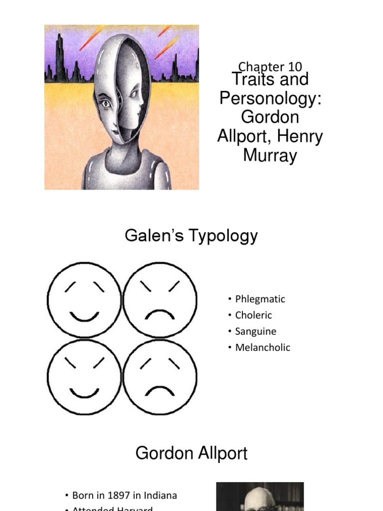 Traits and Personology: Gordon Allport, Henry Murray | PDF ...