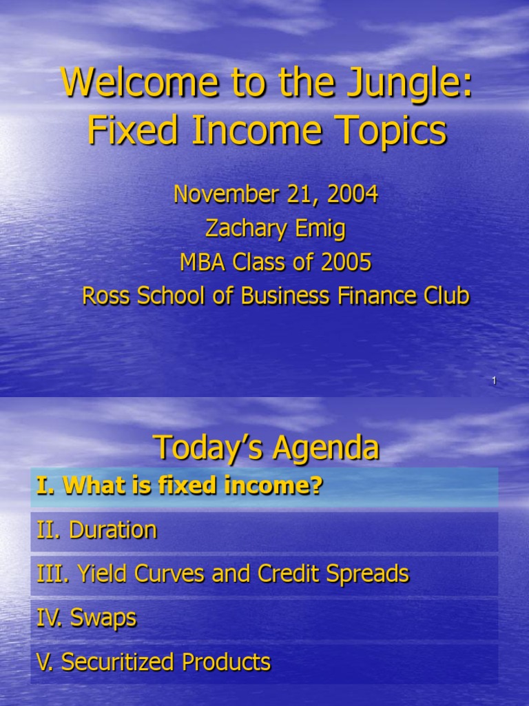 Fixed Income Insights for MBAs | PDF | Bond Duration | Mortgage Backed ...
