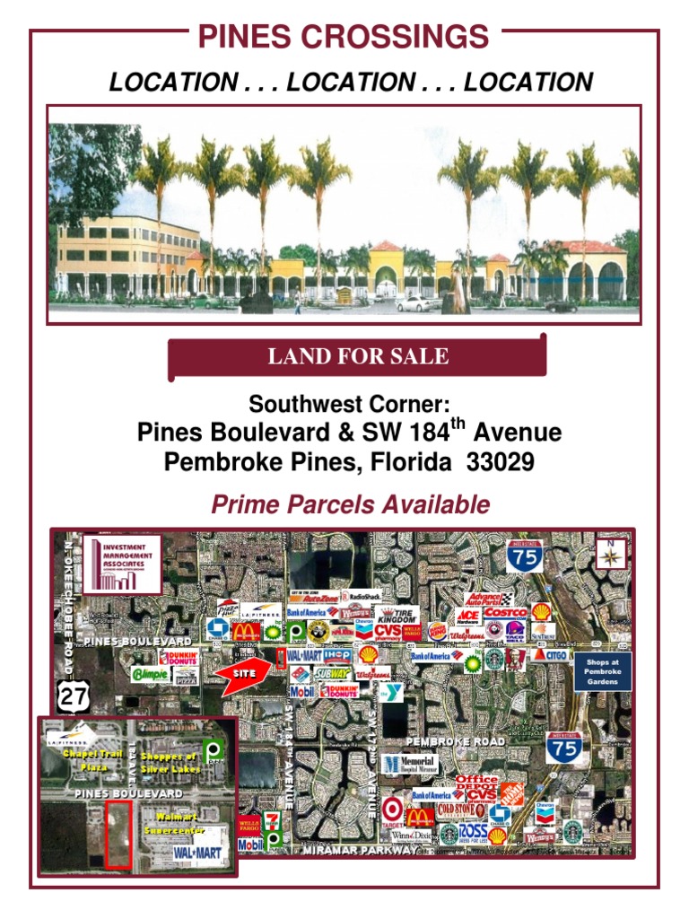 Pines Crossings Brochure, Rev. .2!28!14 | PDF | Transport | Business