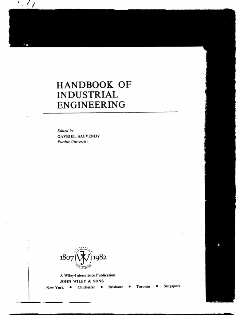Handbook Industrial Engineering | PDF | Computers