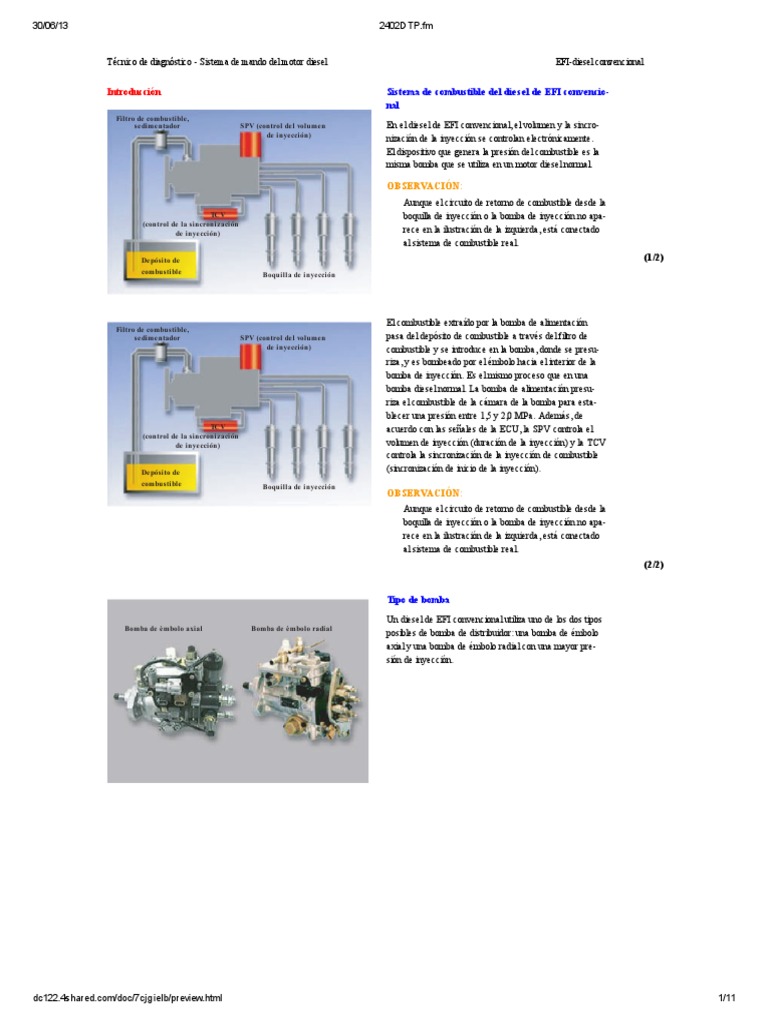 EFI Diesel | PDF | Bomba | Motores
