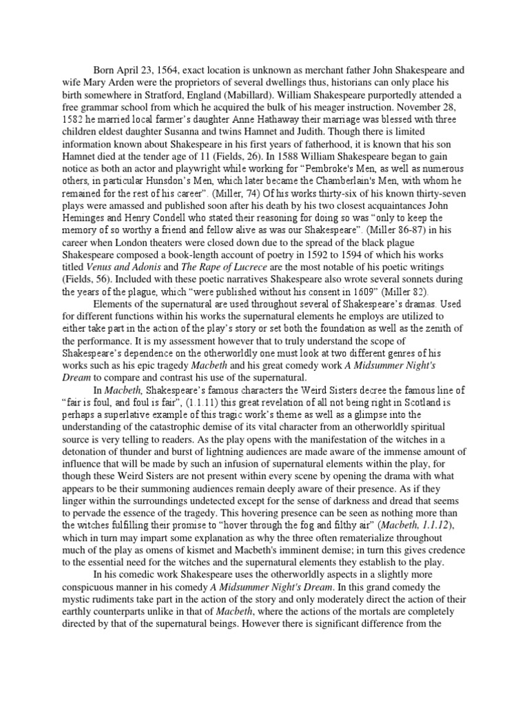 Rough Draft | PDF | Macbeth | William Shakespeare