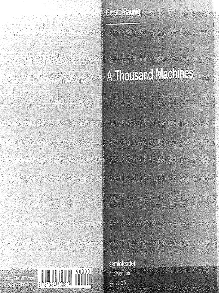 Raunig, Gerald - A Thousand Machines. A Concise Philosophy of The ...
