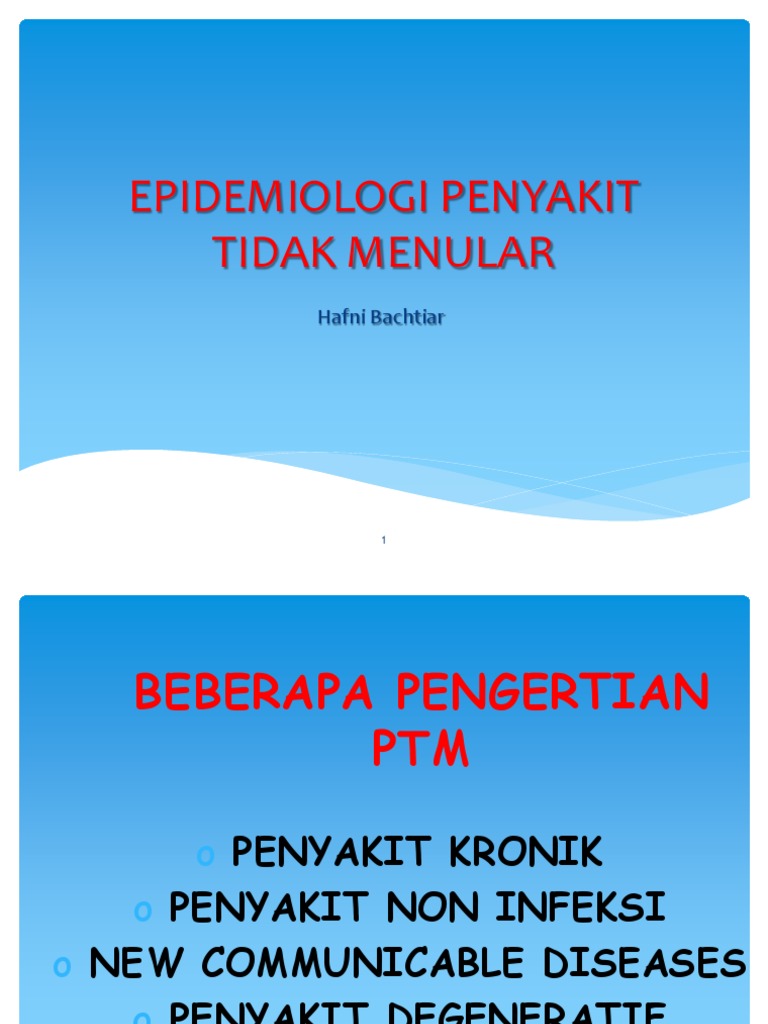 Transisi Epidemiologi PTM | PDF | Pengembangan Diri | Kesehatan Holistik