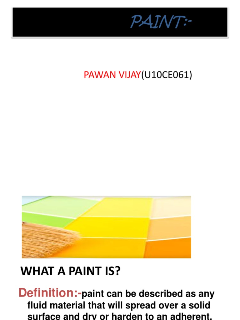 Paint As A Building Material | PDF | Paint | Art Materials