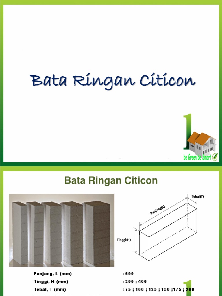 Citicon Bata Ringan | PDF | Teknologi & Rekayasa