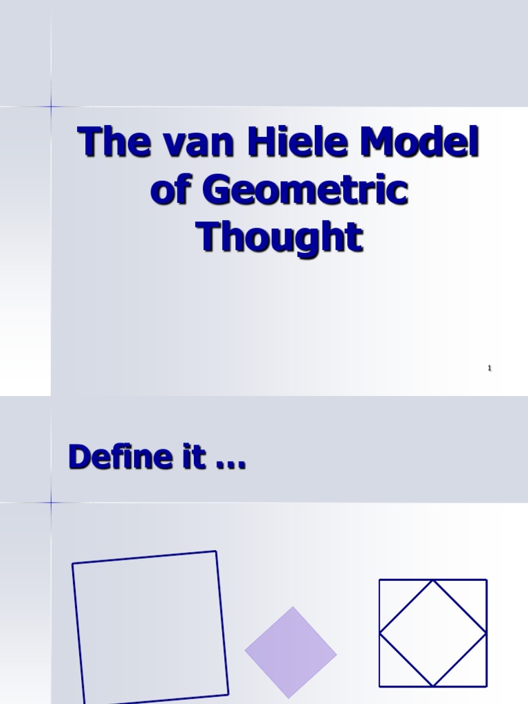 Model Pemikiran Geometri Van Hiele | PDF | Axiom | Mathematical Proof