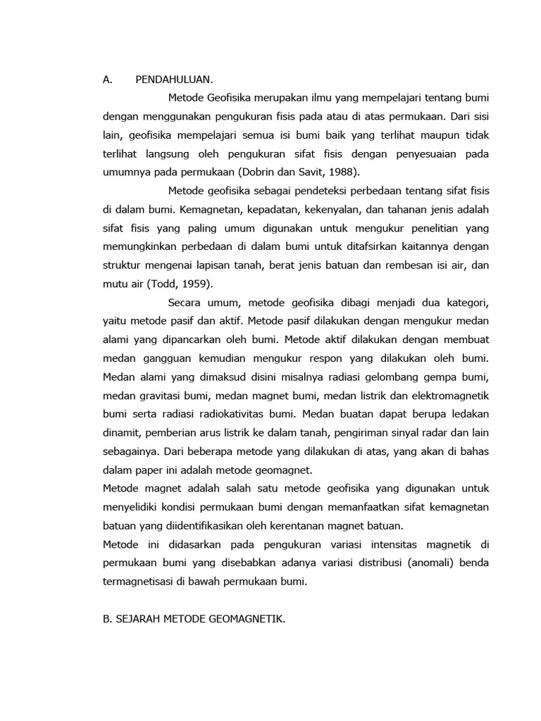 Metode Geomagnetik Pdf