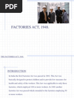 Factory Act 1948 PDF | PDF | Act Of Parliament | Employment