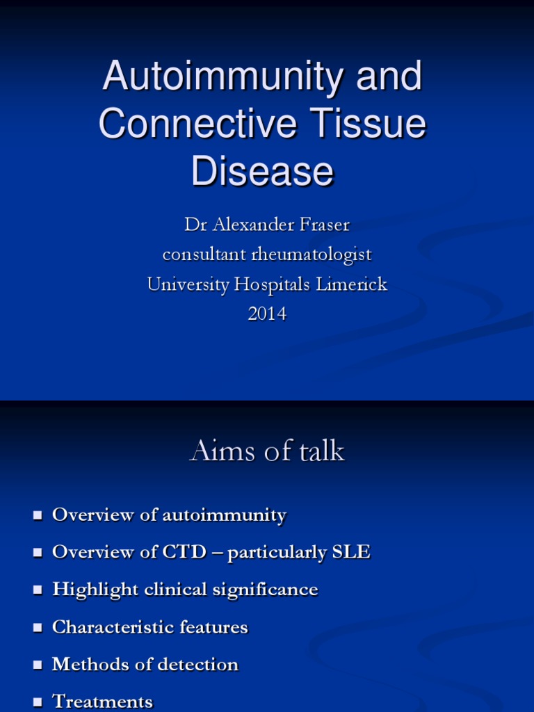 Connective Tissue Disease Lecture | Immune Tolerance | Autoimmunity