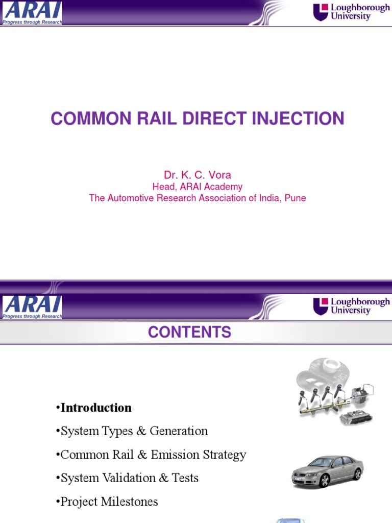 Common Rail Direct Injection Overview | PDF | Fuel Injection | Diesel ...