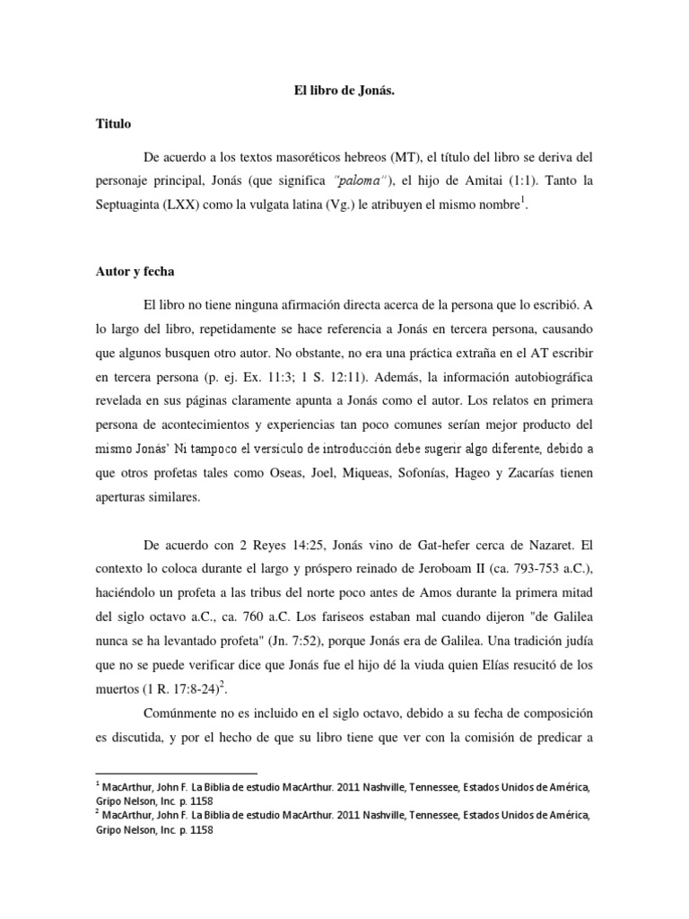 El libro de Jonás | Jonás | Libro de Isaías