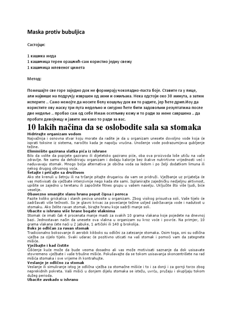 Savjeti Za Zdravlje I Ljepotu | PDF