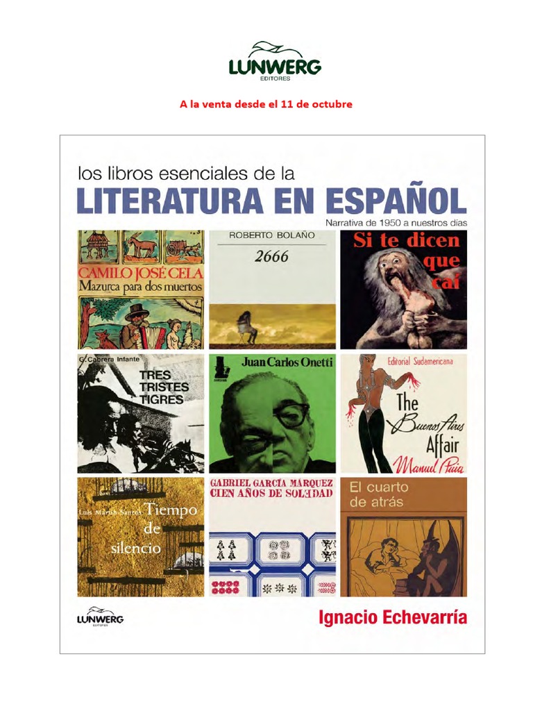 Los Libros Esenciales de La Narrativa en Espanol | PDF | Literatura en ...