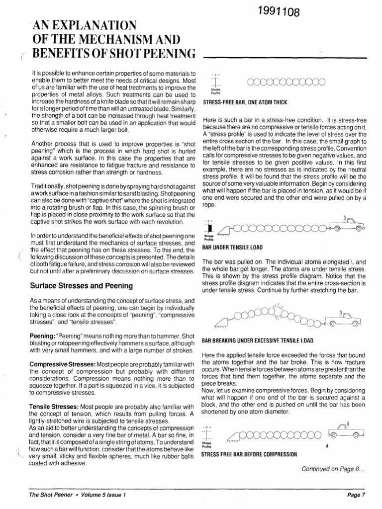 An Explanation of The Mechanism and Benefits of Shot Peening | PDF ...