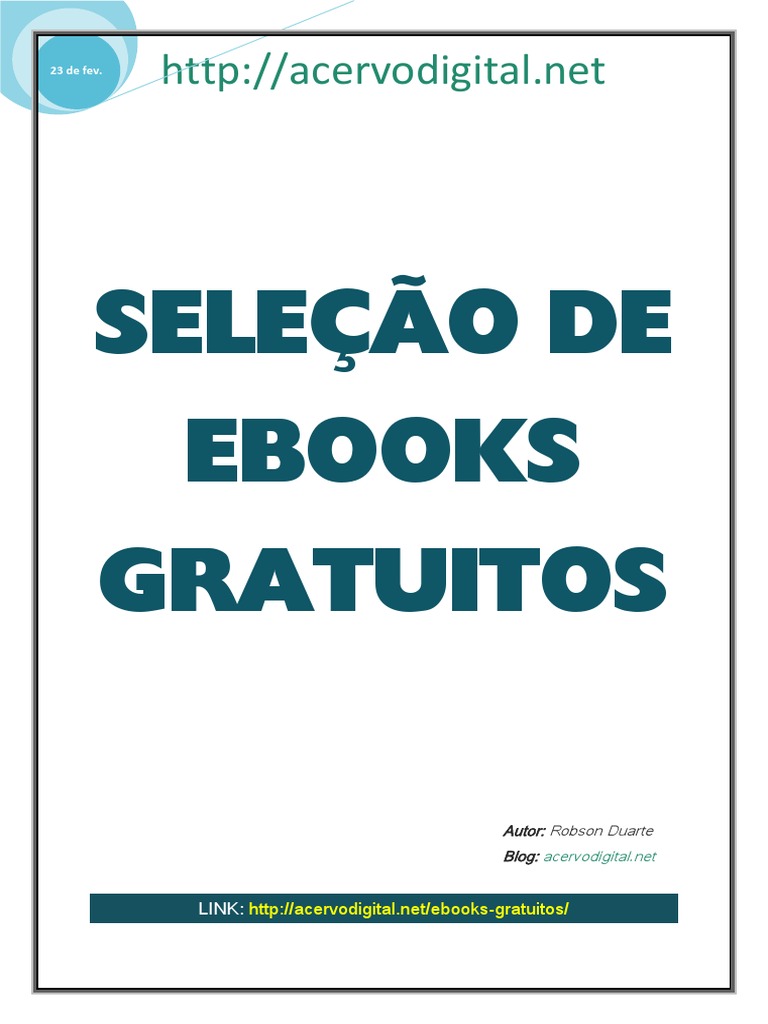Ebooks Gratuitos PDF | PDF | Bibliotecas | E-books